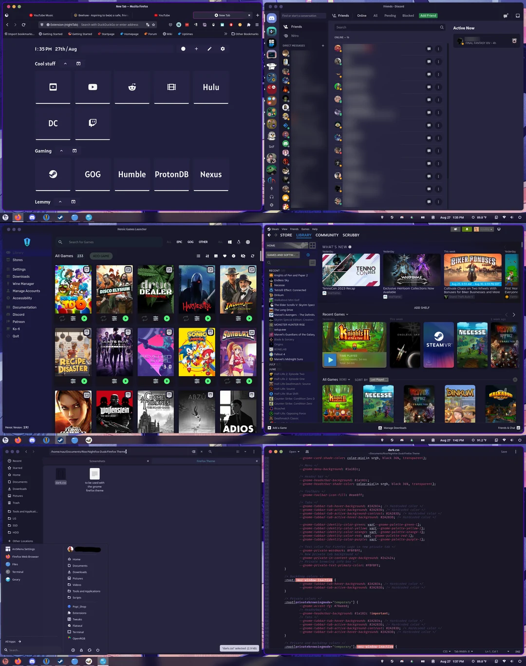 [GNOME] I got nostalgic for the windows taskbar lately, but not so much it's fragmented UI, so I ...