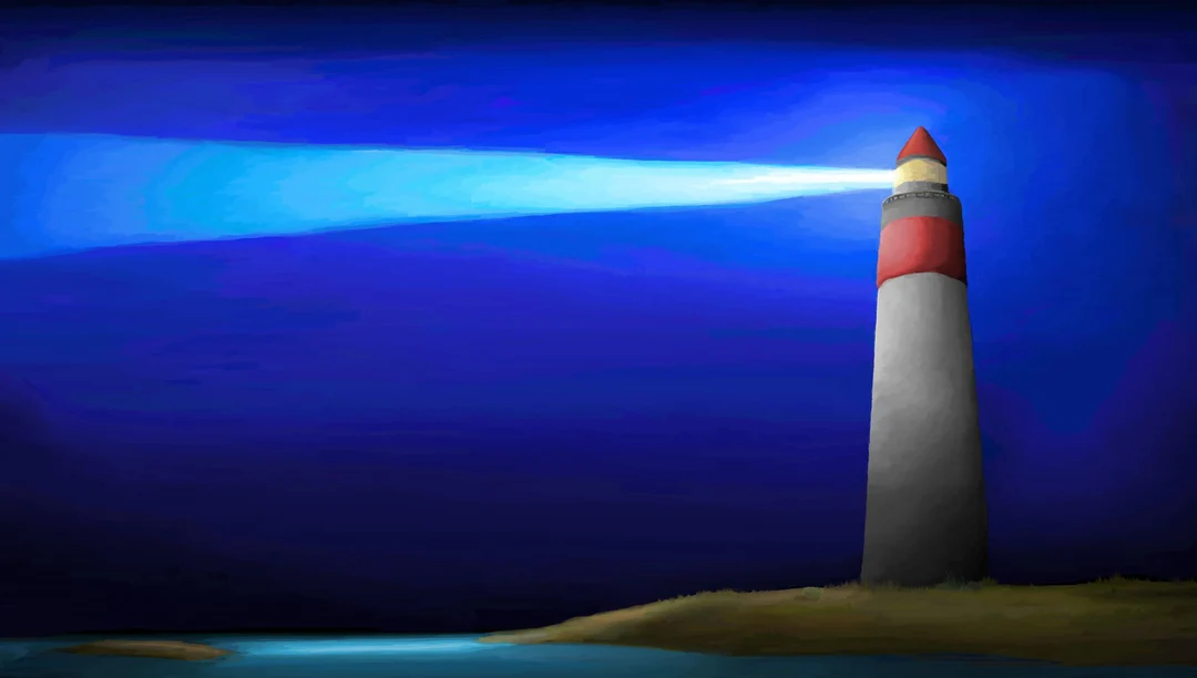 Tropical Lighthouse, me, MS Paint, 2022 | Scrolller