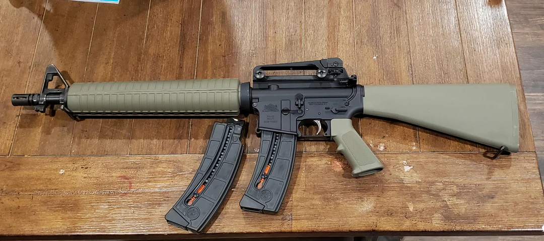 Dedicated AR22 i put together for my wifes birthday. This thing is a blast to shoot! I might end ...