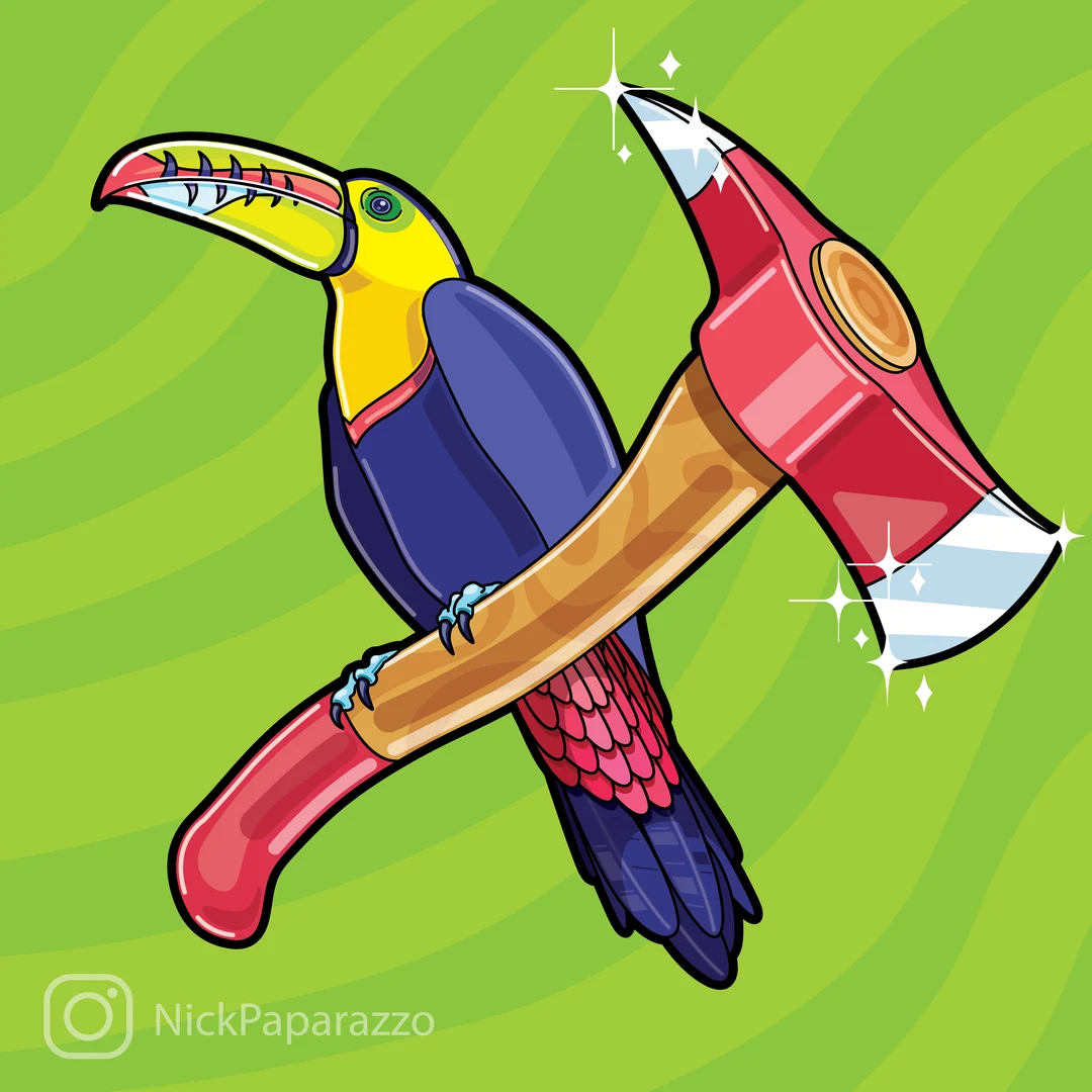 Tropical Demise, Nick Paparazzo, Adobe Illustrator, 2022 | Scrolller