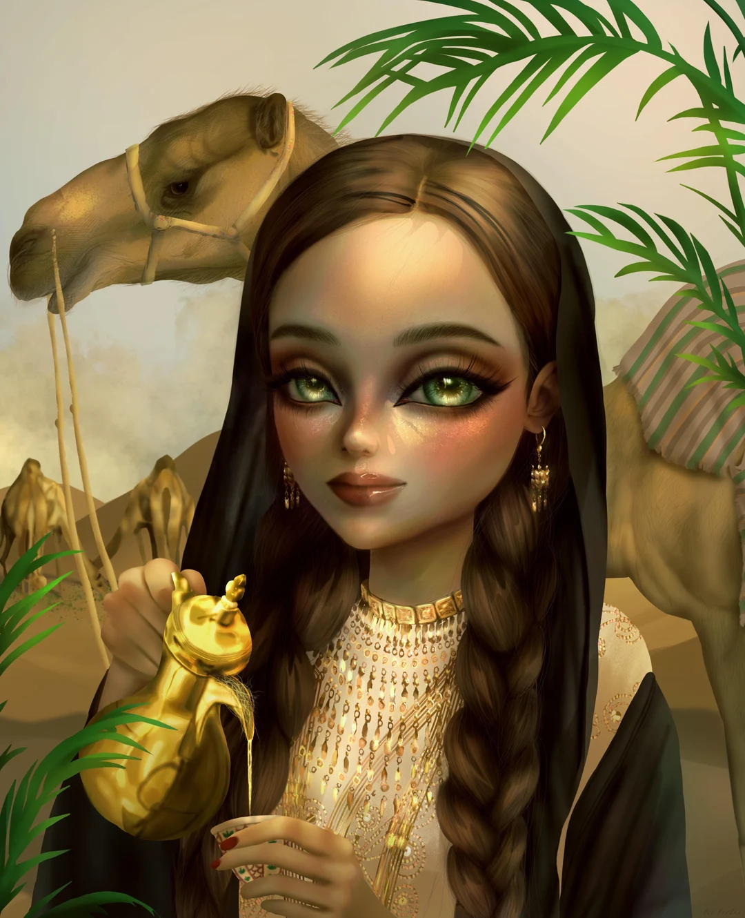 Arabian girl,me,digital,2023 | Scrolller