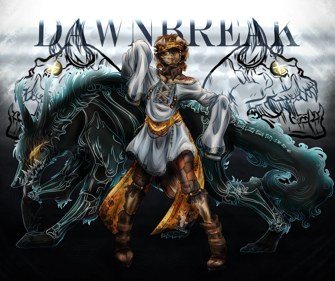 Phantom Wolf Dawnbreak - OC Art by JJTheBlackGoat | Scrolller