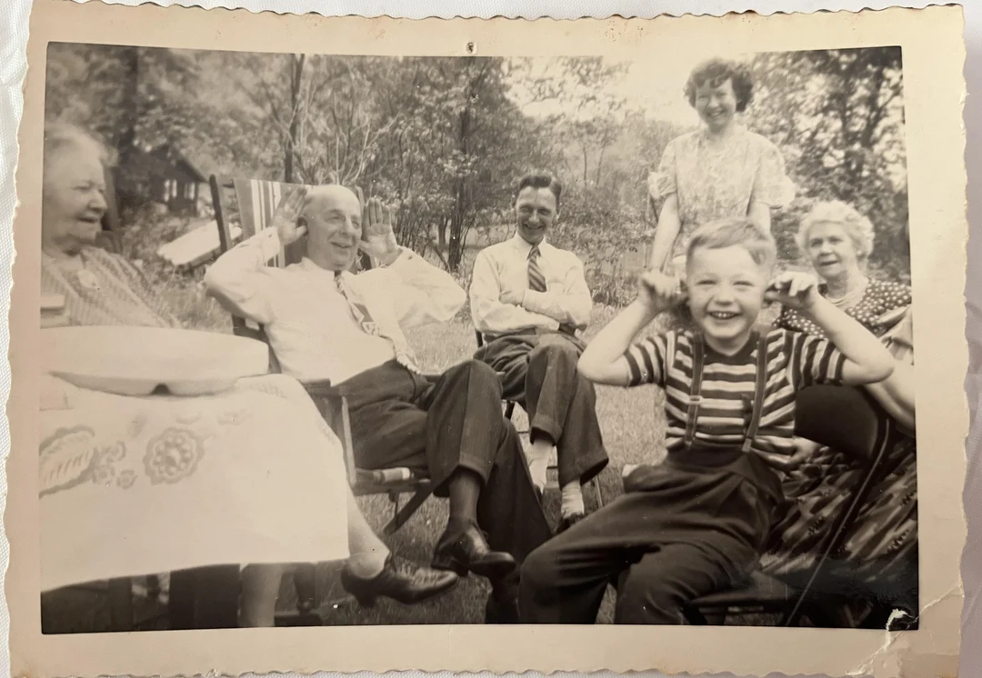 Fooling around in the backyard, 1948 | Scrolller