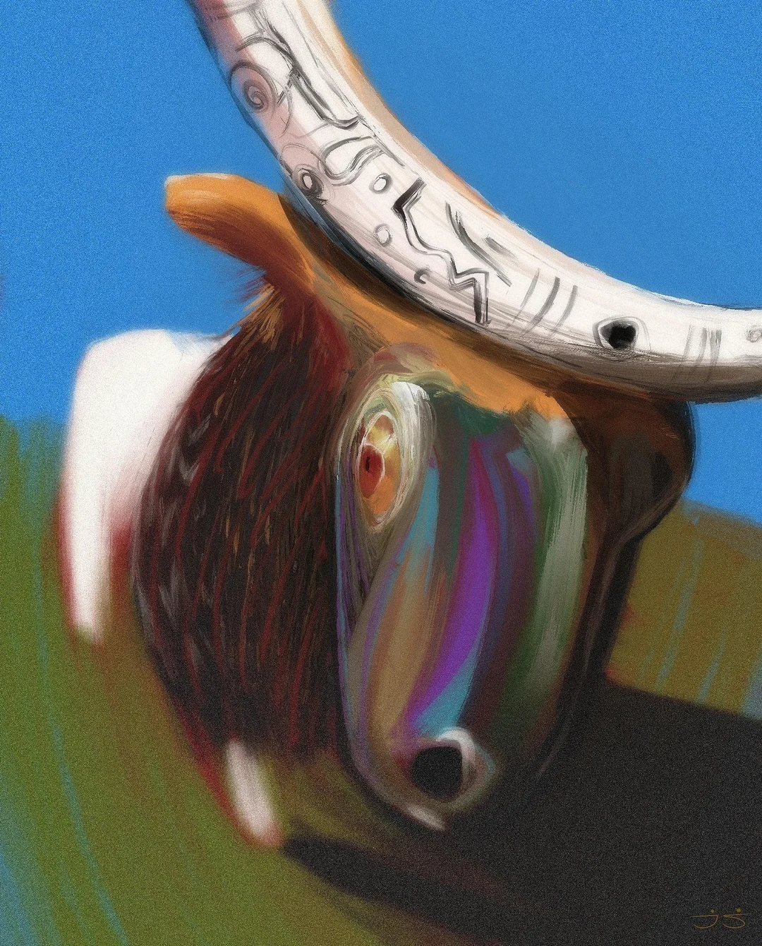 Eye Saw a Yak, jspsfx (me), digital procreate, 2023 | Scrolller