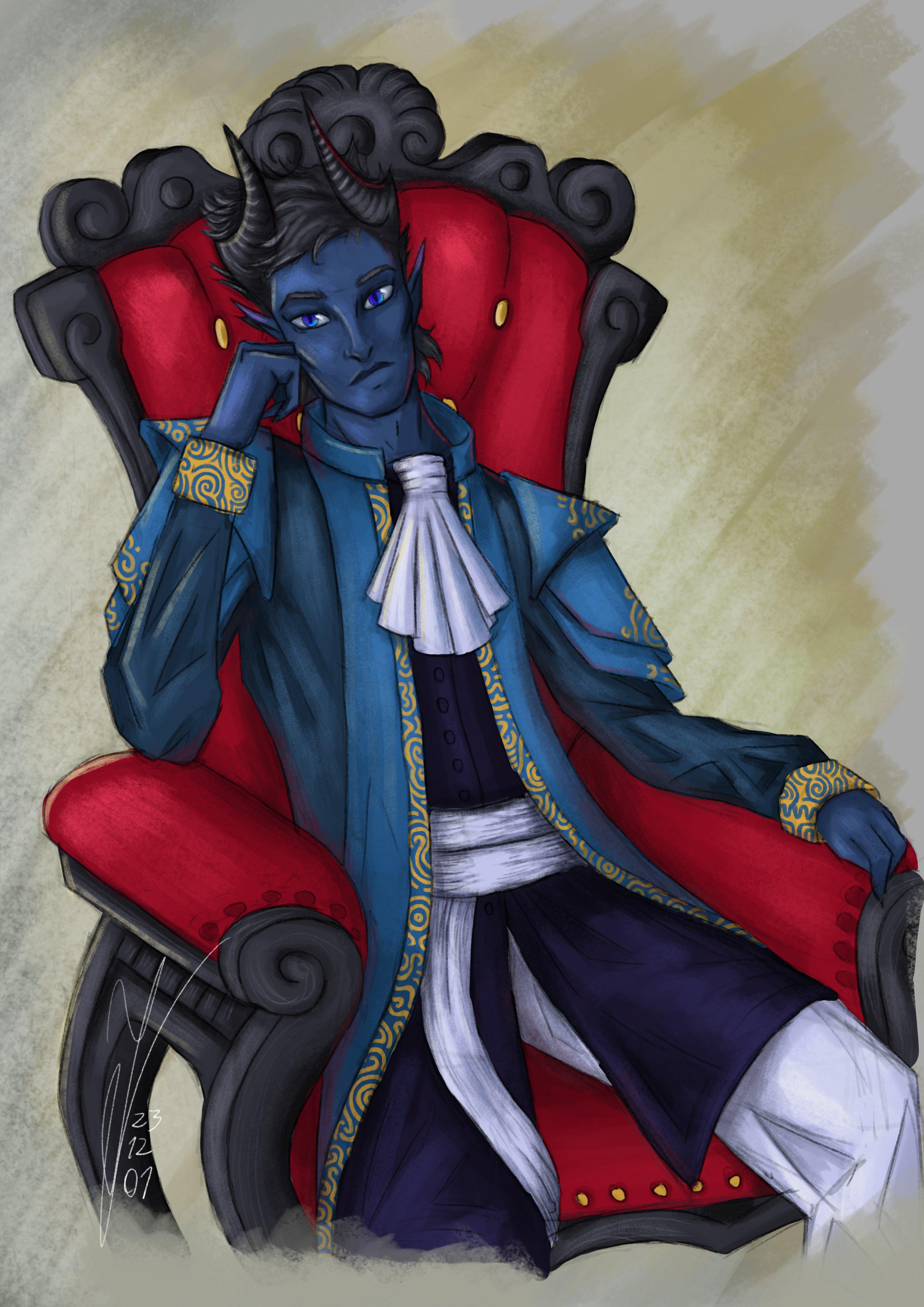 [ART] Tiefling Noble | Scrolller