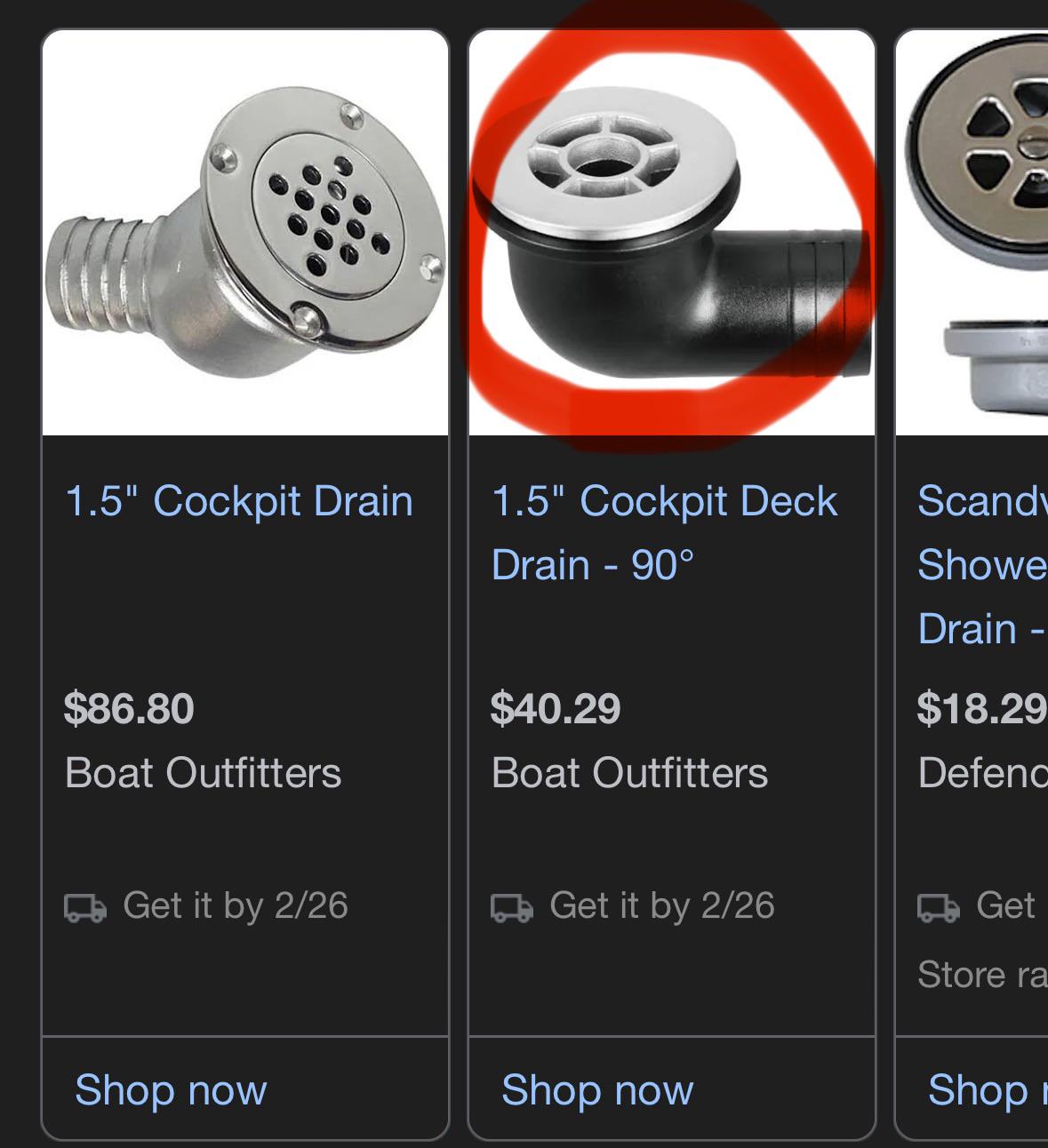 Cockpit Scupper Replacement | Scrolller