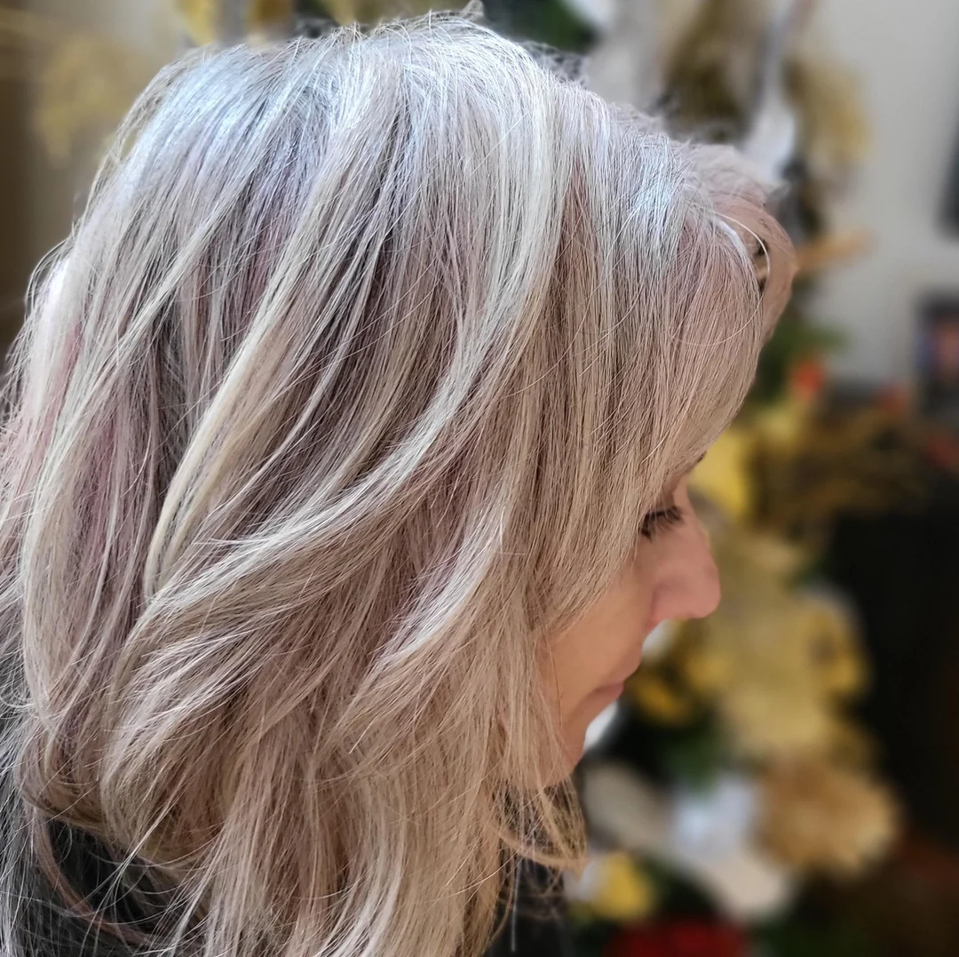 Malibu treatment on natural gray hair turned into pink nightmare. | Scrolller