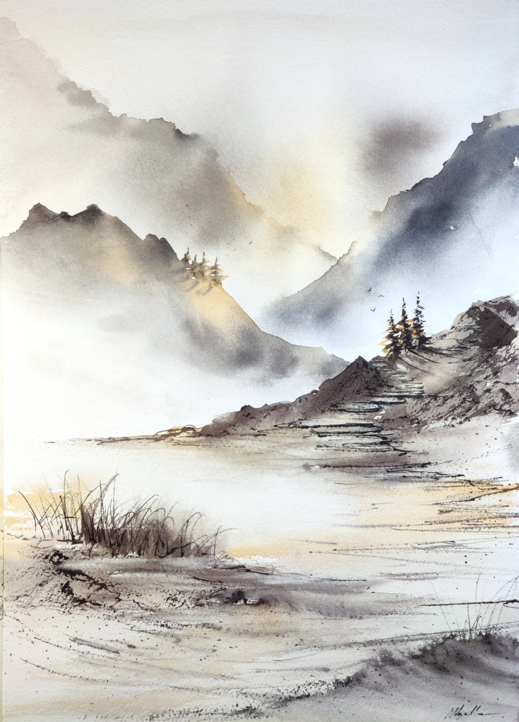 Pathway, Watercolour | Scrolller