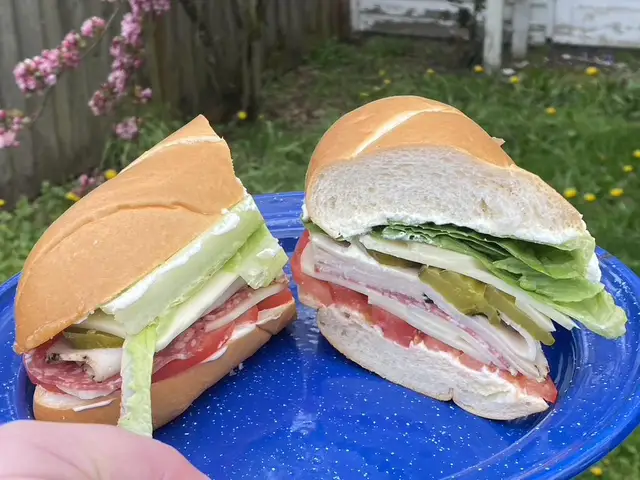 [Homemade] Turkey, Salami, provolone, French Bread from the Vietnamese Bakery | Scrolller