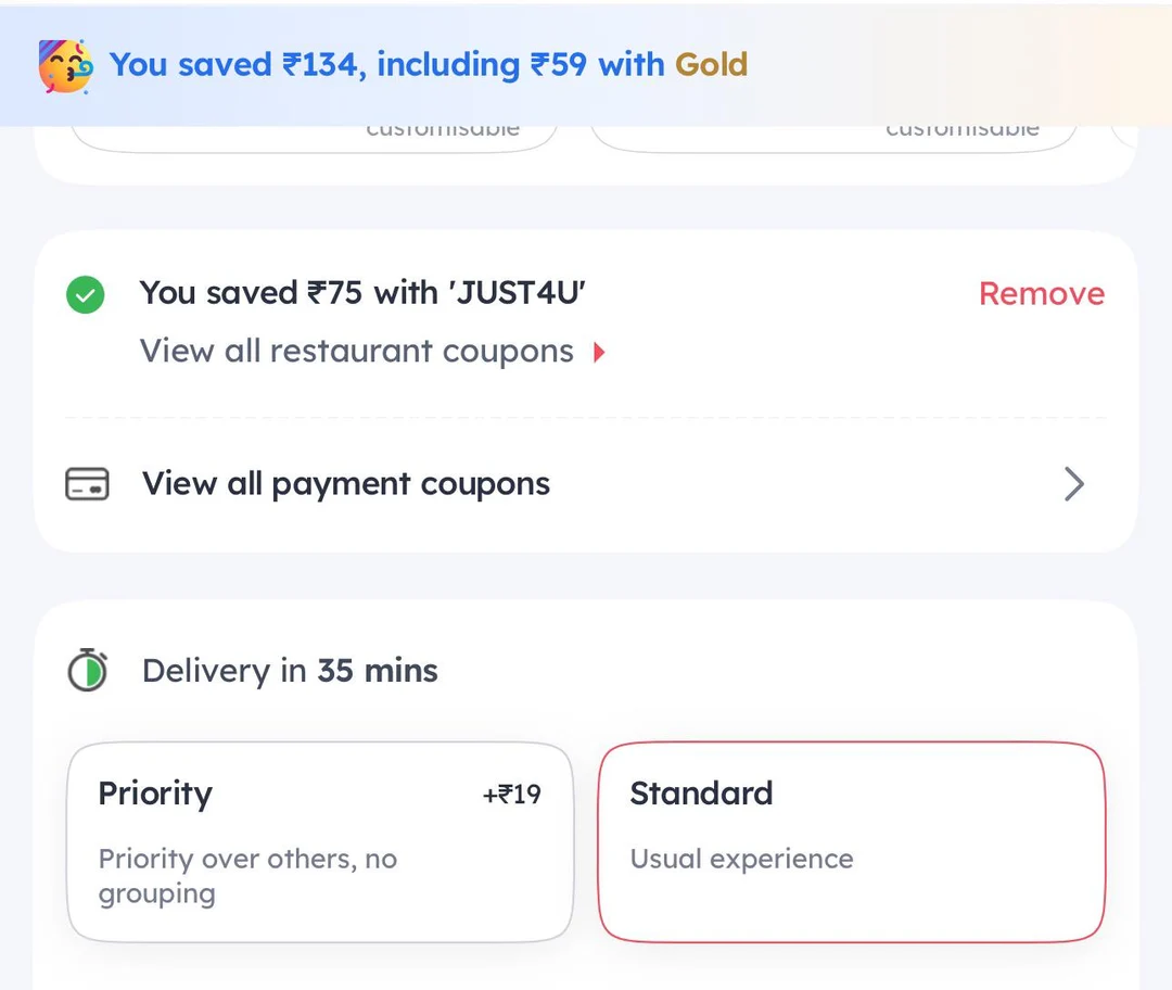 Zomato Enshittification: Priority delivery feasting on our wallets. | Scrolller