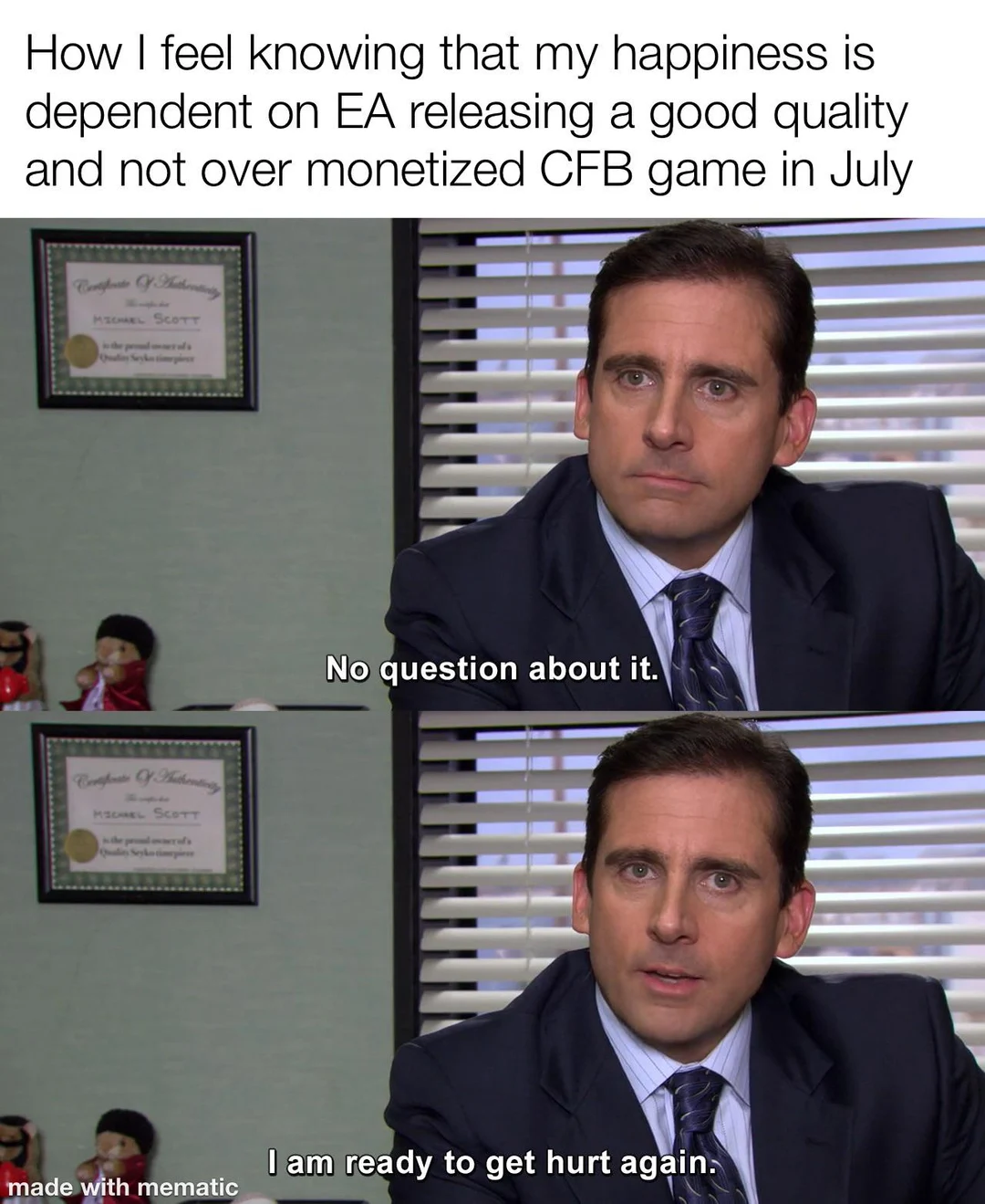 I’m setting myself up for failure | Scrolller