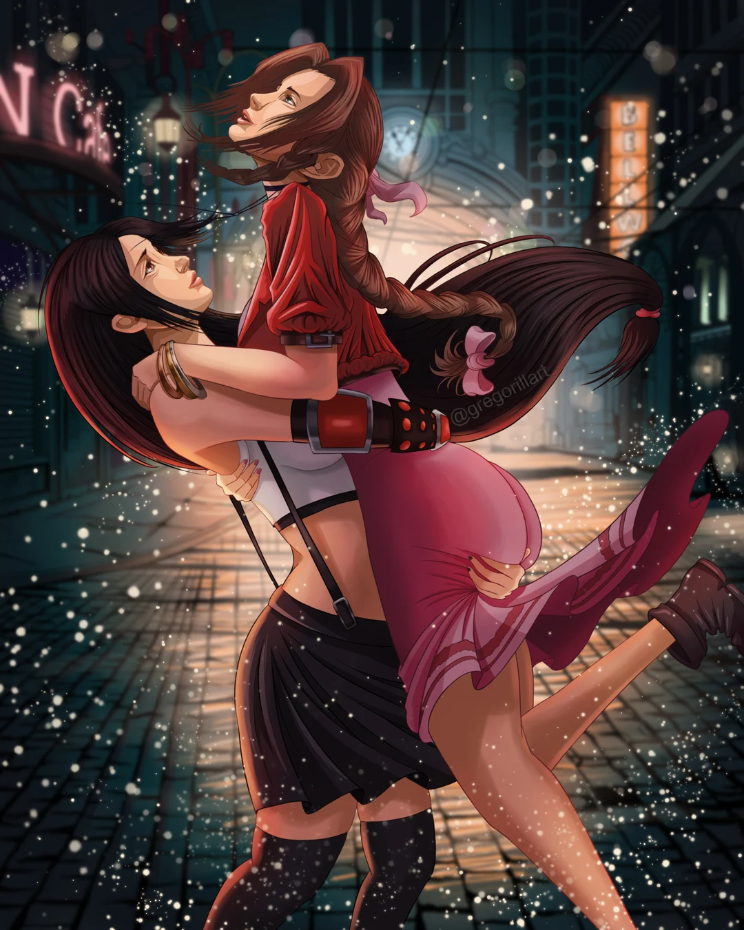 [OC] Tifa x Aerith fanart, by me | Scrolller