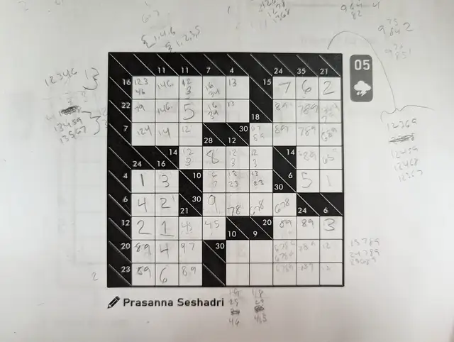 Stuck on a Kakuro - Can't find the next step. Any tip on the next move? | Scrolller