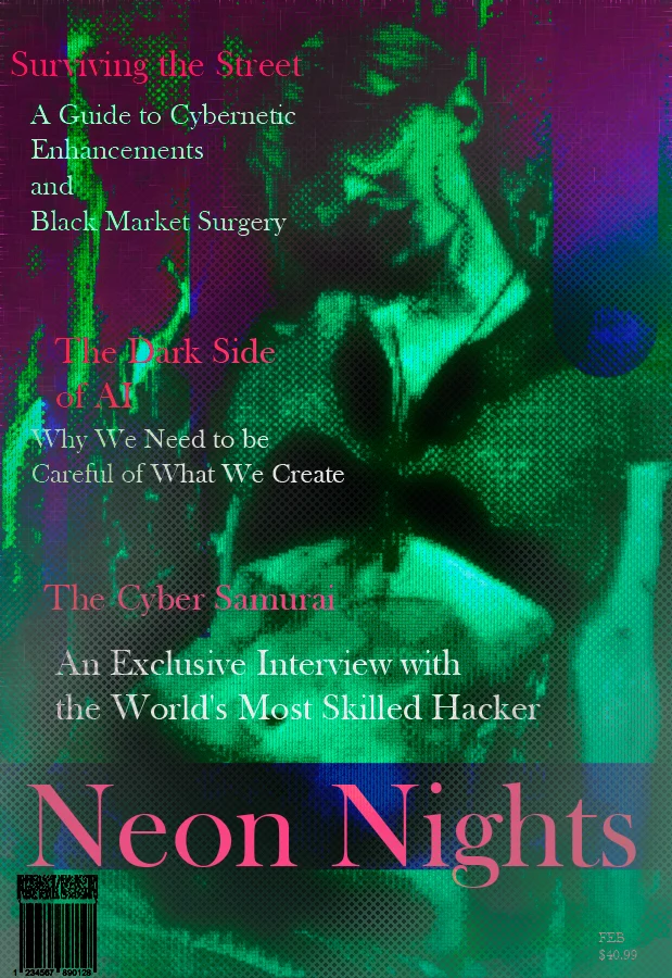 Neon Nights, Me, Digital, 2023 | Scrolller