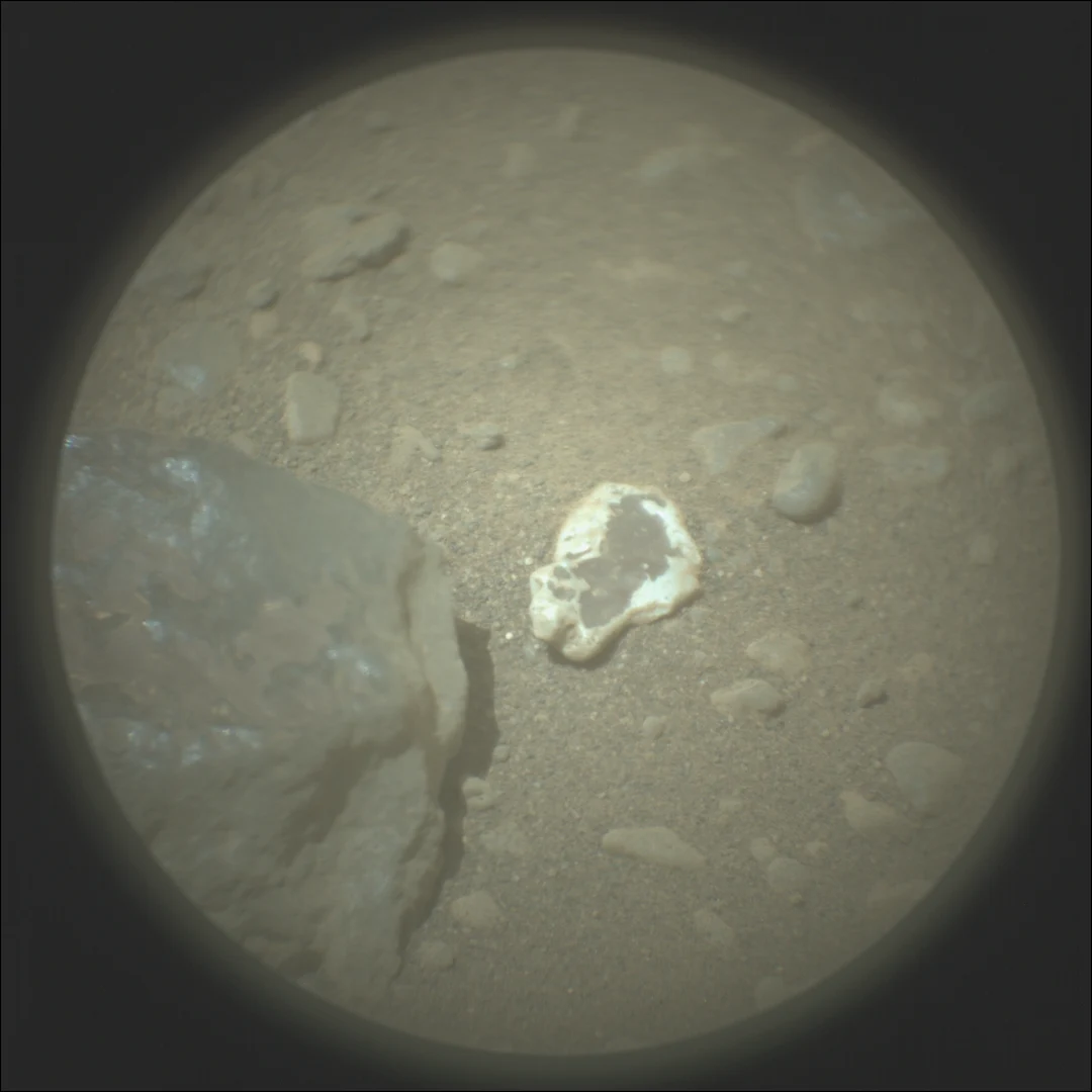 Perseverance Rover captured this image using its Super Cam on Mars. What could be this one ...