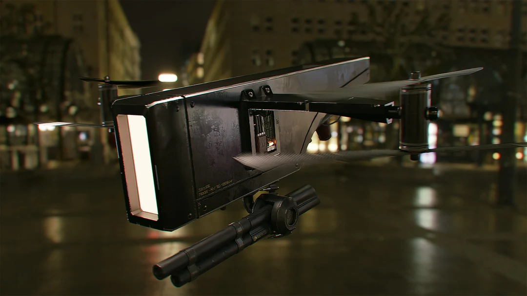 Cyberpunk drone theKiro by Ernesto Jr | Scrolller