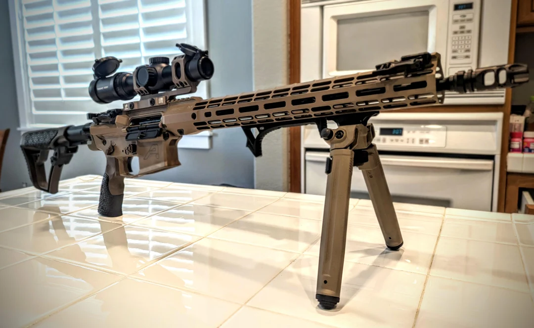 My first build is finally ready for the range! Build list in comments. | Scrolller