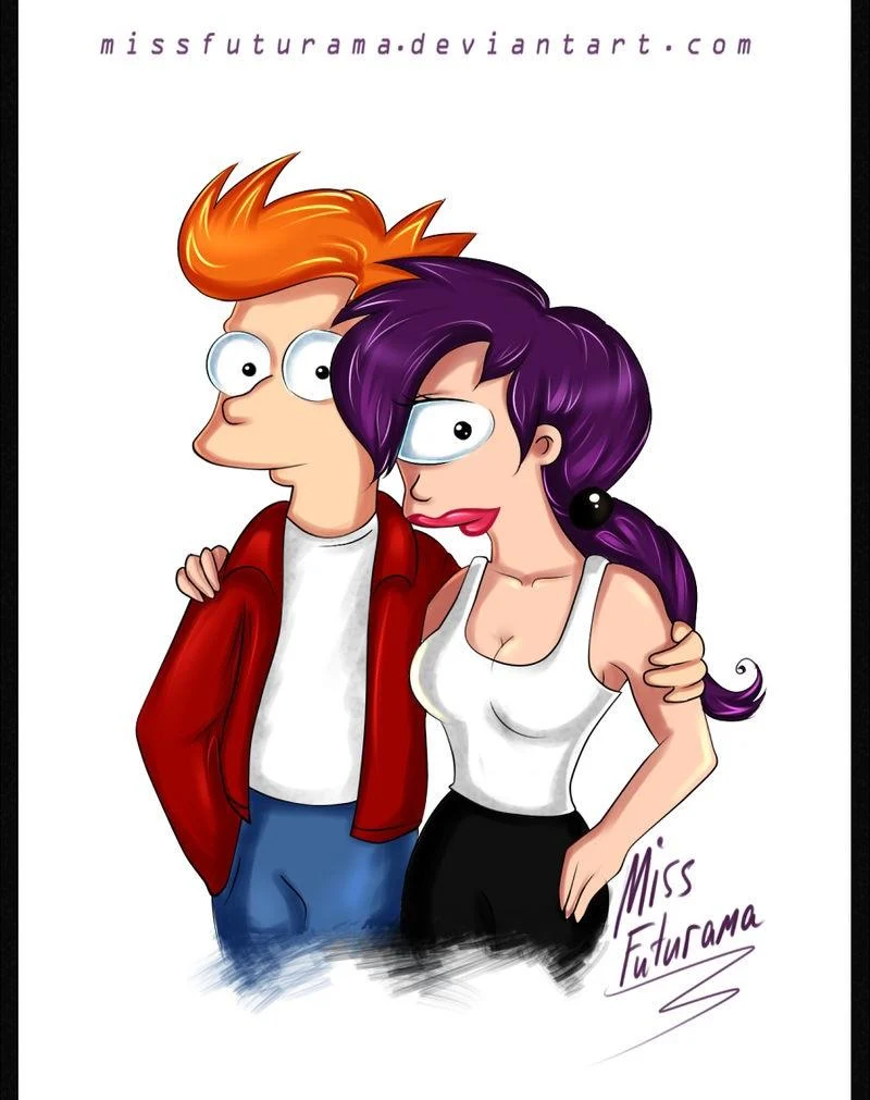 Mr. and Mrs. Fry by Miss Futurama | Scrolller