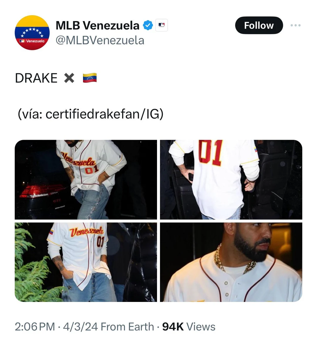 Drake x 🇻🇪 | Scrolller