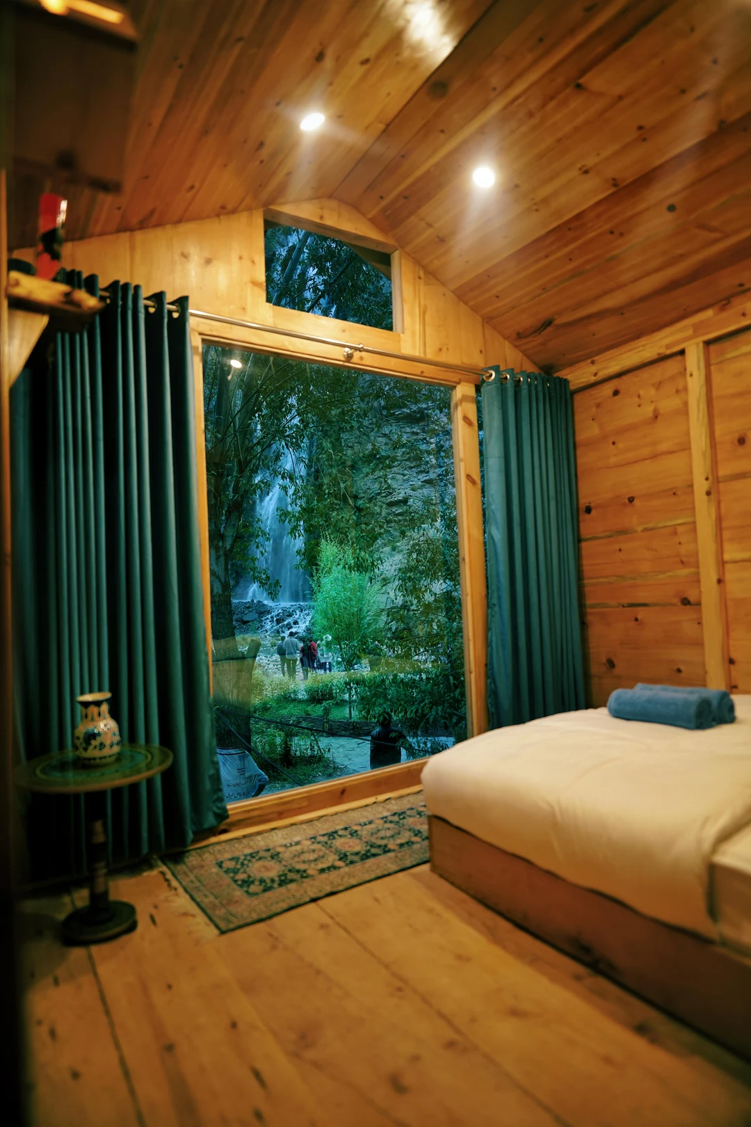 treehouse hotel in front of Manthokha waterfall, Baltistan, Pakistan. | Scrolller