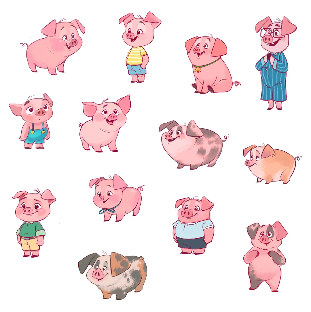 Pigs by Martina Petrova | Scrolller
