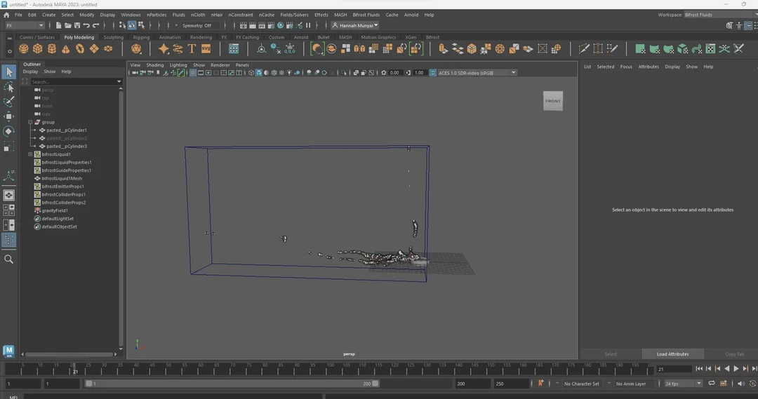 Why is my bifrost liquid going horizontal and through my collider? | Scrolller