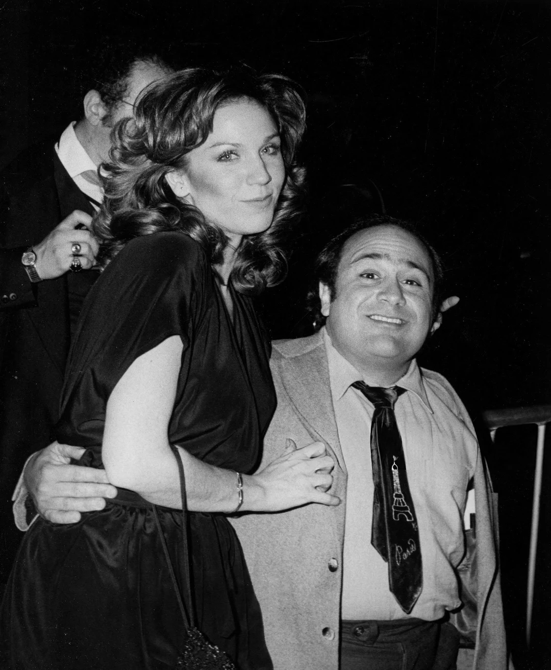 Marilu Henner and Danny DeVito at a premiere in 1979 | Scrolller