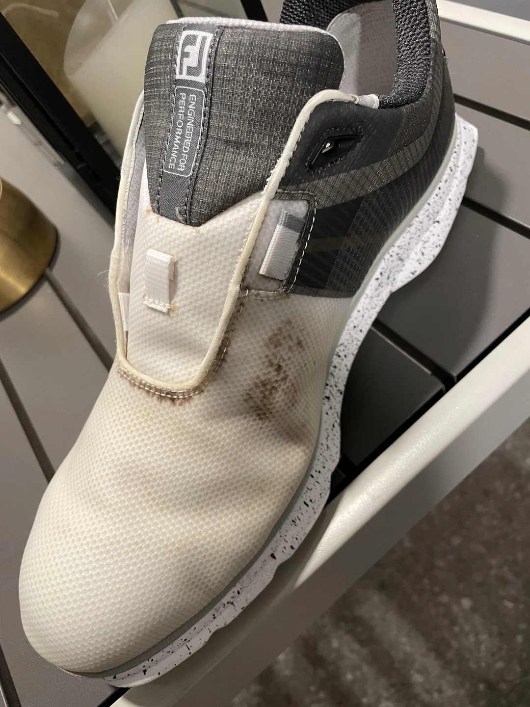 Stubborn stains on waterproof footjoy | Scrolller