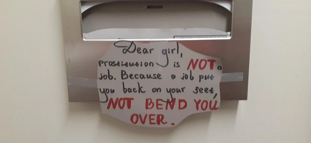 Seen in a public women's restroom | Scrolller