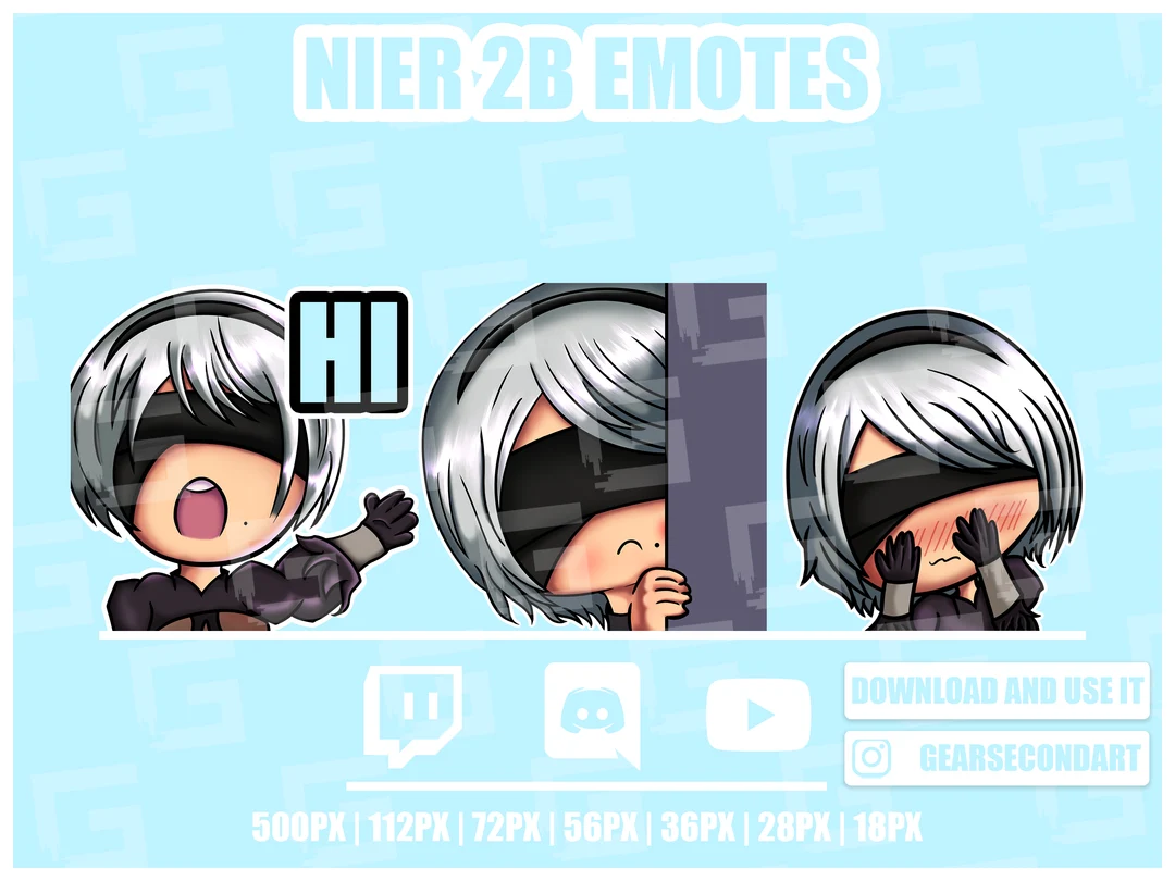 Nier2B Emote Set | Scrolller