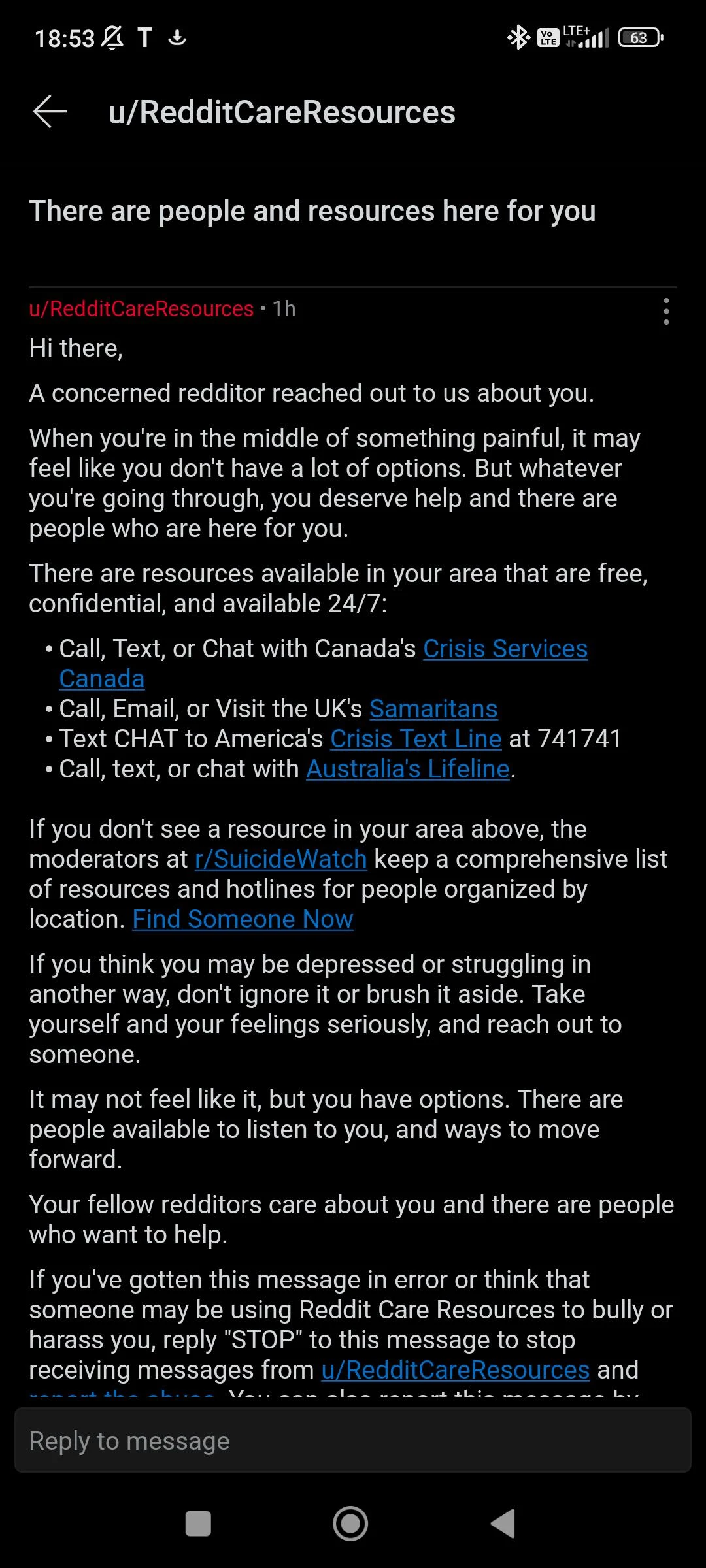 How do I report this? I just posted a trans masc selfie here and commented on a trans masc ...