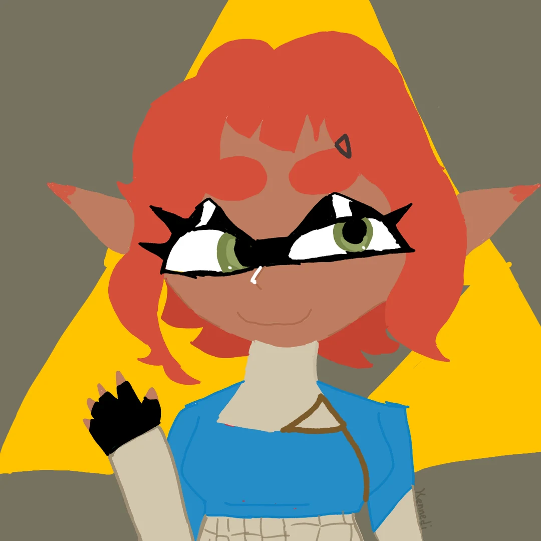 I've never done splatfest art, so here's some art for the splaoon x zelda splatfest! go team ...