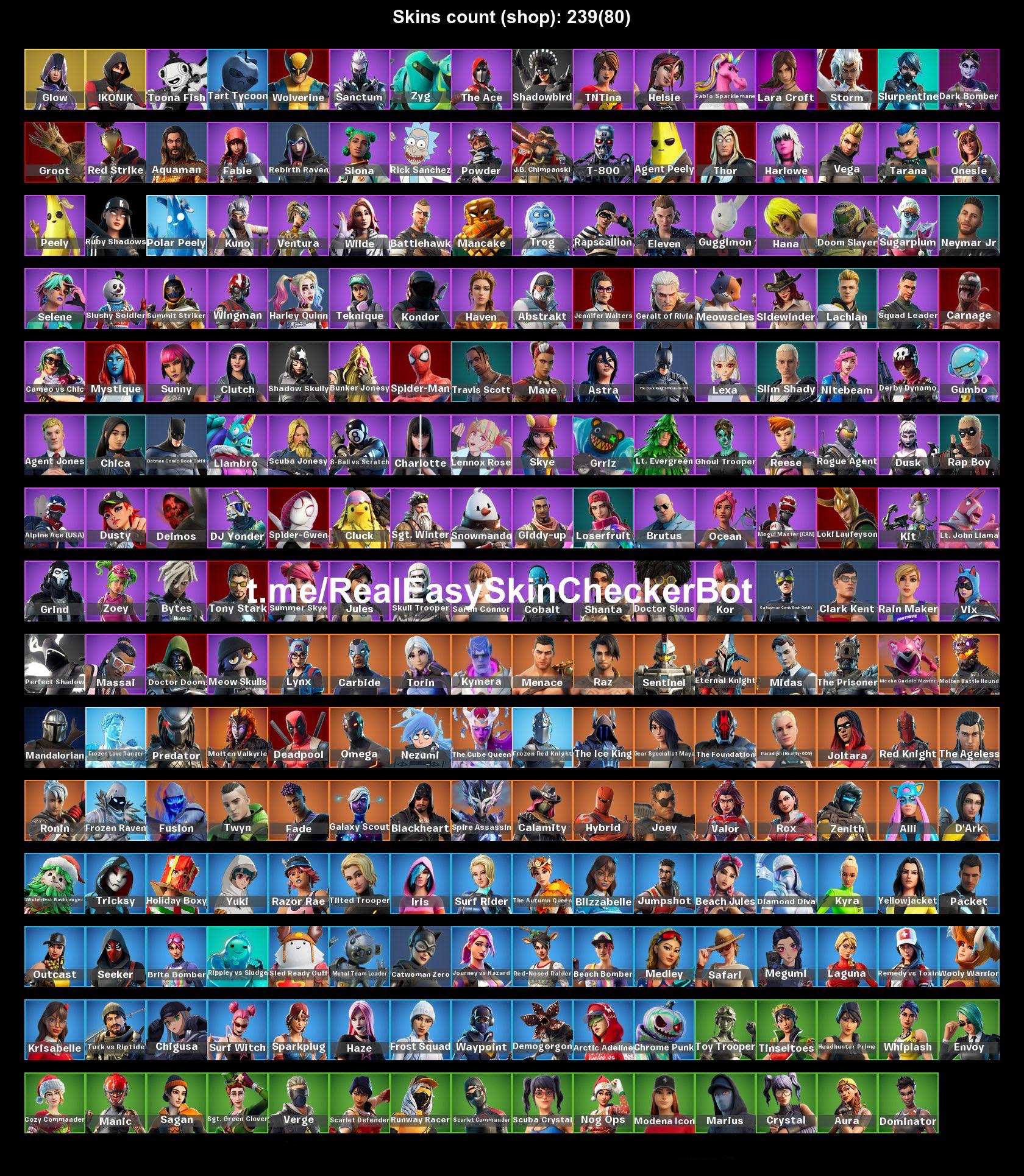 Any rare skins? | Scrolller