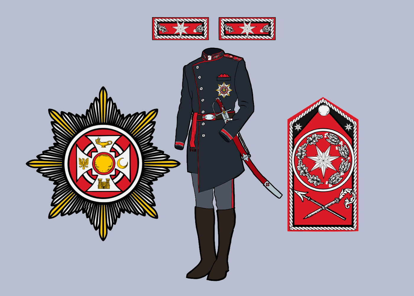 Cavalry officer's uniform for the Emperor | Scrolller
