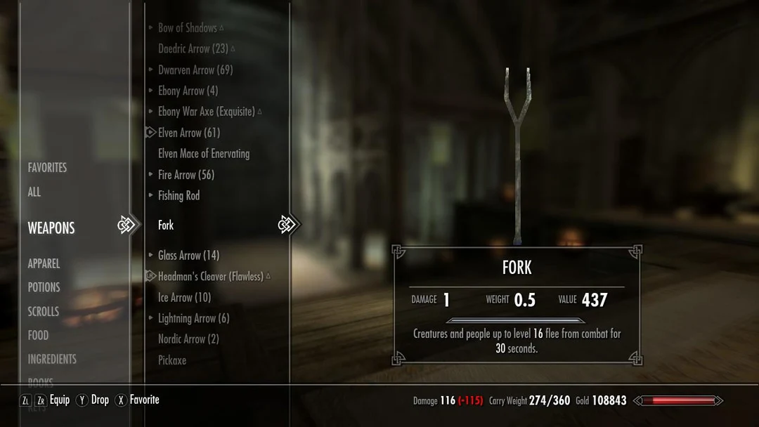 TIL: You can enchant forks | Scrolller