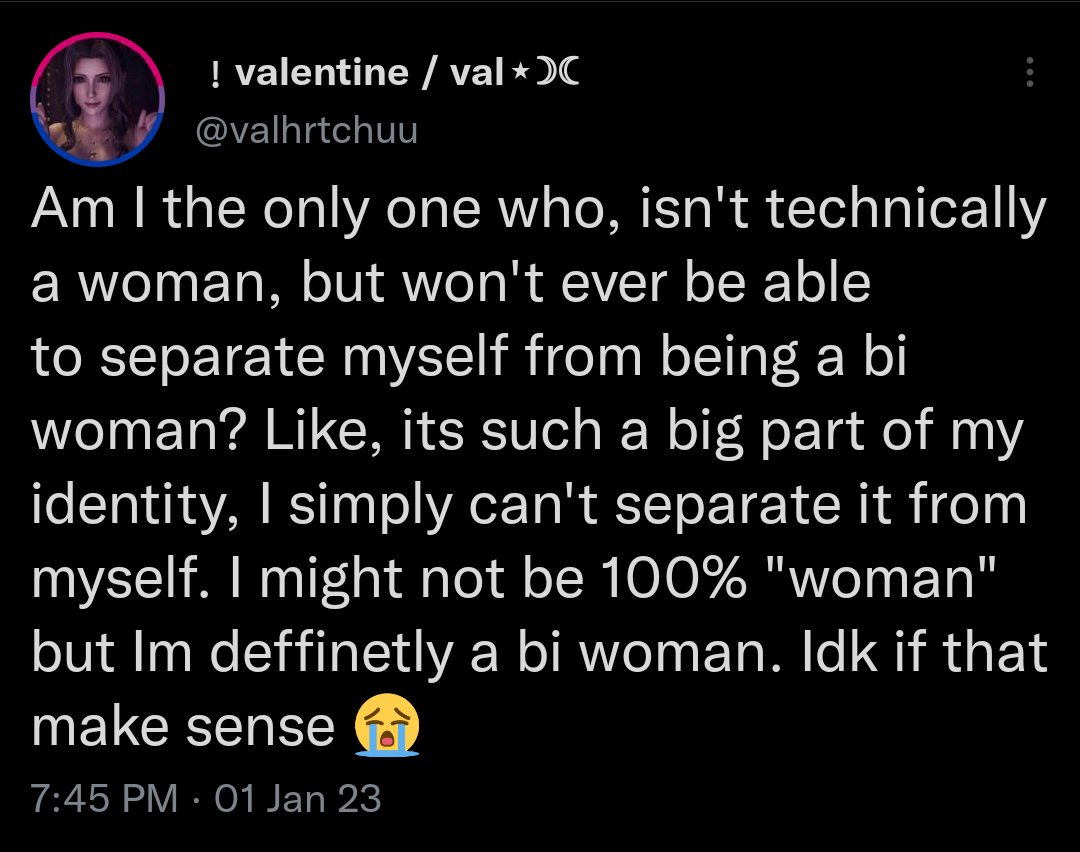 hey Non-binary Bis is this a common Experience? | Scrolller