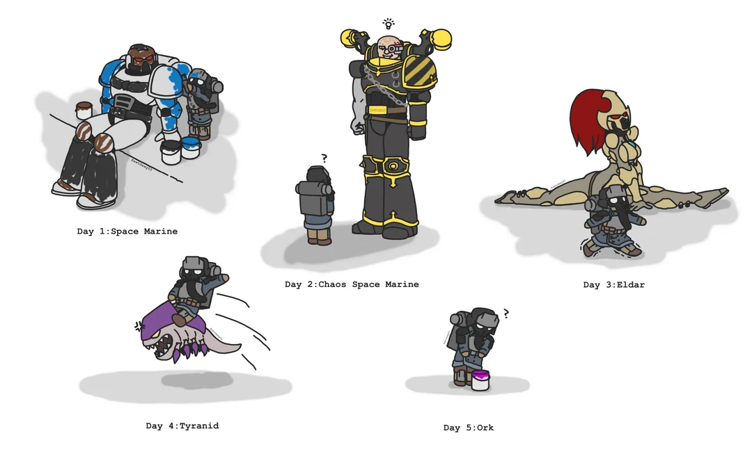 My first 5 days of 40 days of 40k | Scrolller