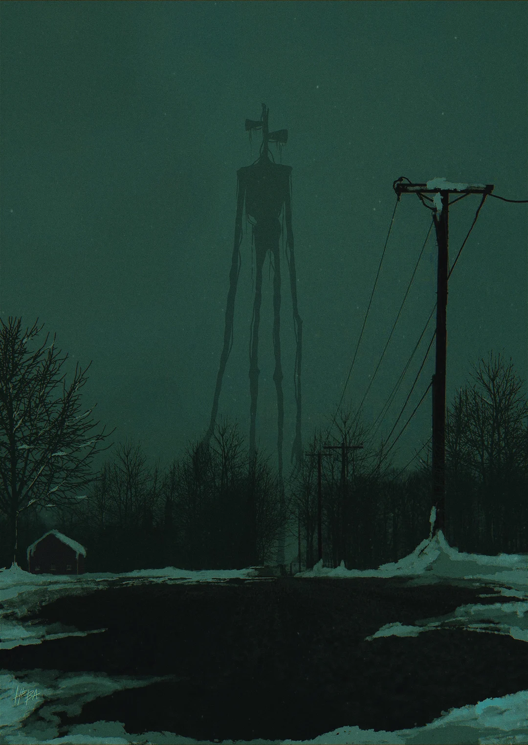 Siren Head, me, digital, 2023 | Scrolller