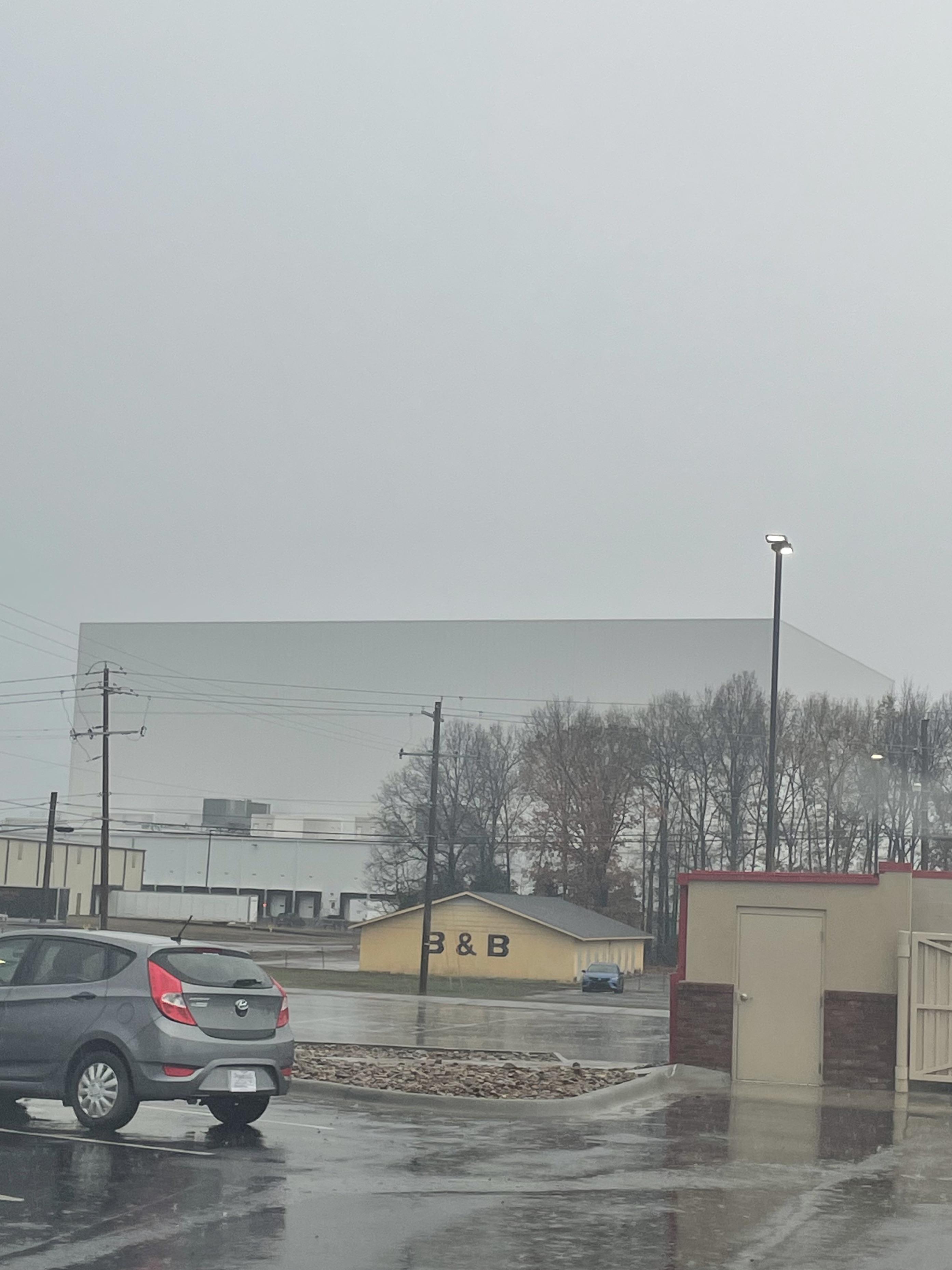 This fully white building that almost always seems to blend in with the sky | Scrolller