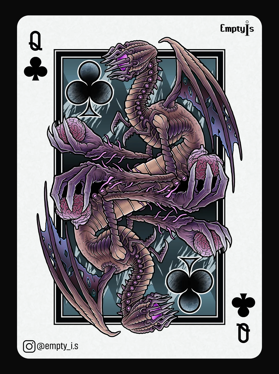 A Mi-Go from my new Lovecraftian deck of playing cards | Scrolller
