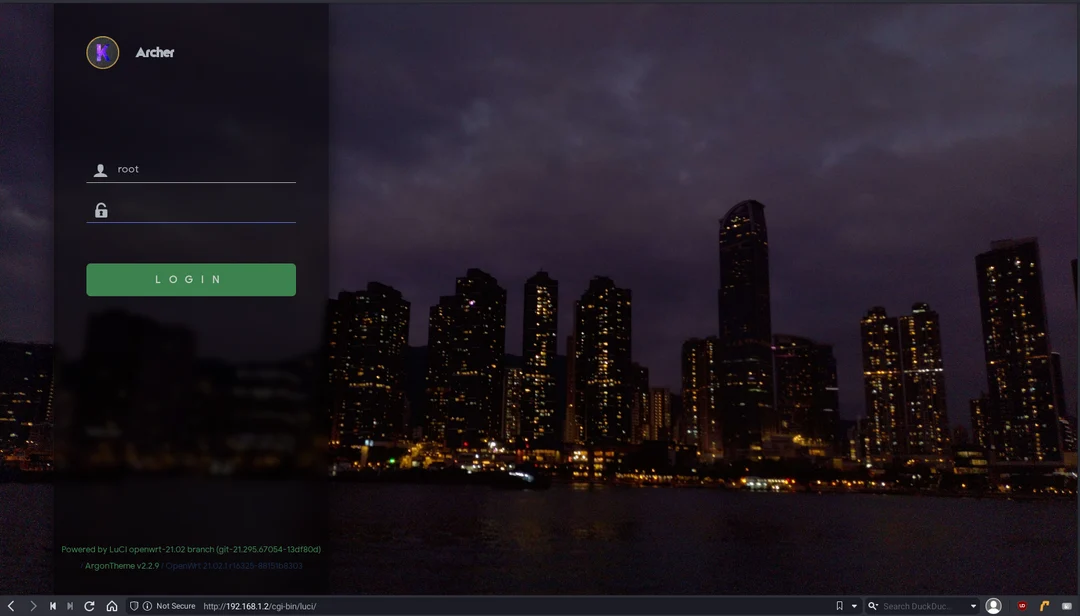 [Openwrt(a custom wifi router firmware that linux based)] Riced login page | Scrolller