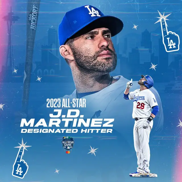 Your starting designated hitter for the NL, J.D. Martinez! | Scrolller
