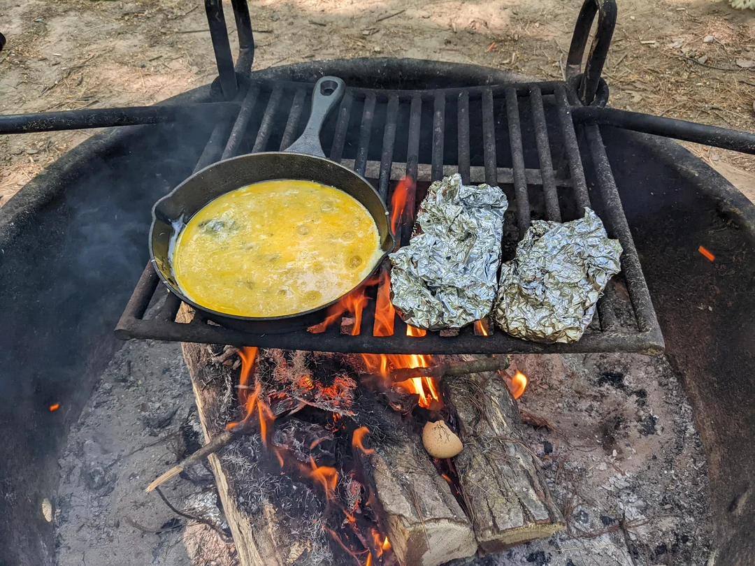 First time camping with a cast iron was a success | Scrolller