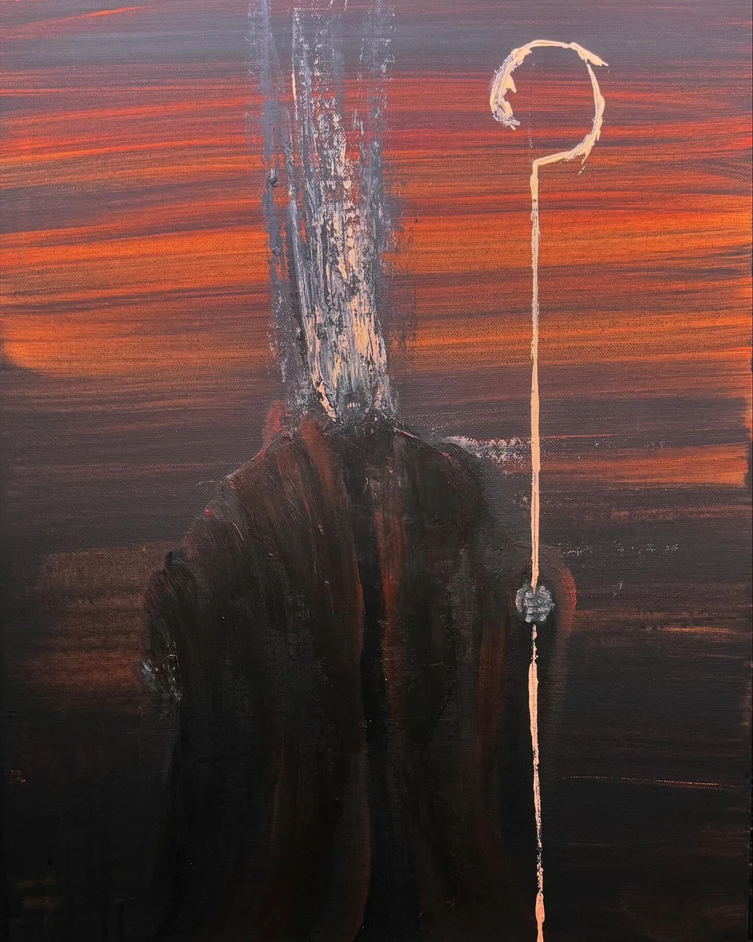 The Shepherd, Jon Silent (me), acrylic, 2024 | Scrolller