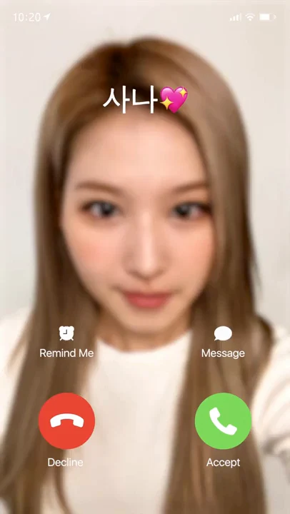 220221 Twicetagram Update - Incoming call from SANA on tour 📞💕 | Scrolller