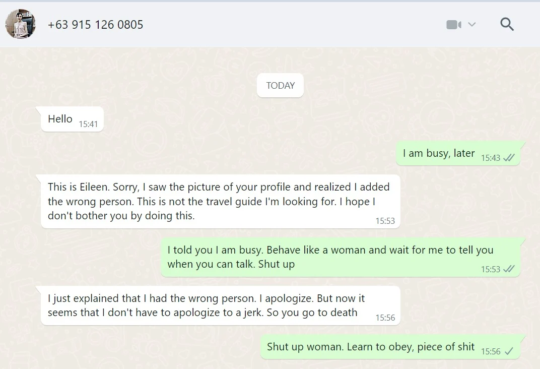 A scammer blocked me! | Scrolller