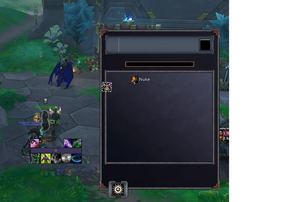 Anyone know what addon the large grey rectangle is? I can't remove. | Scrolller