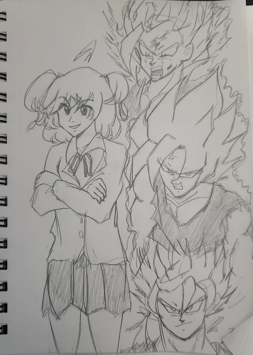 I drew Natsuki while I was sketching | Scrolller