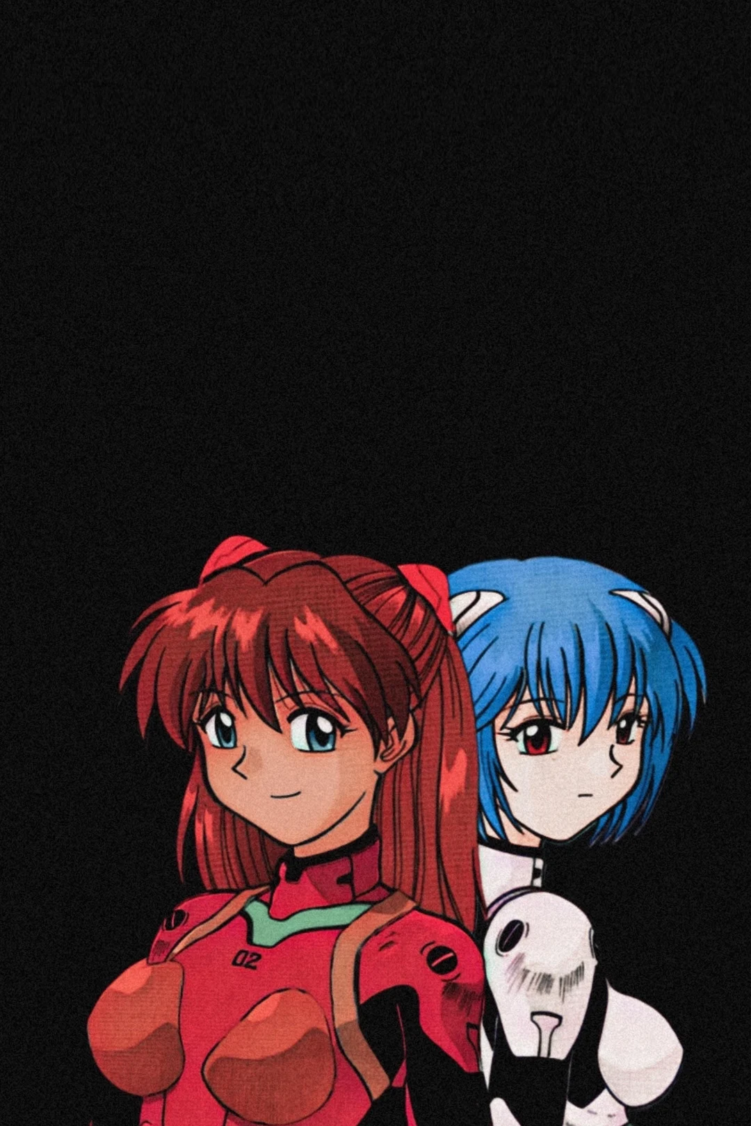 Asuka and Rei phone wallpaper edit. | Scrolller