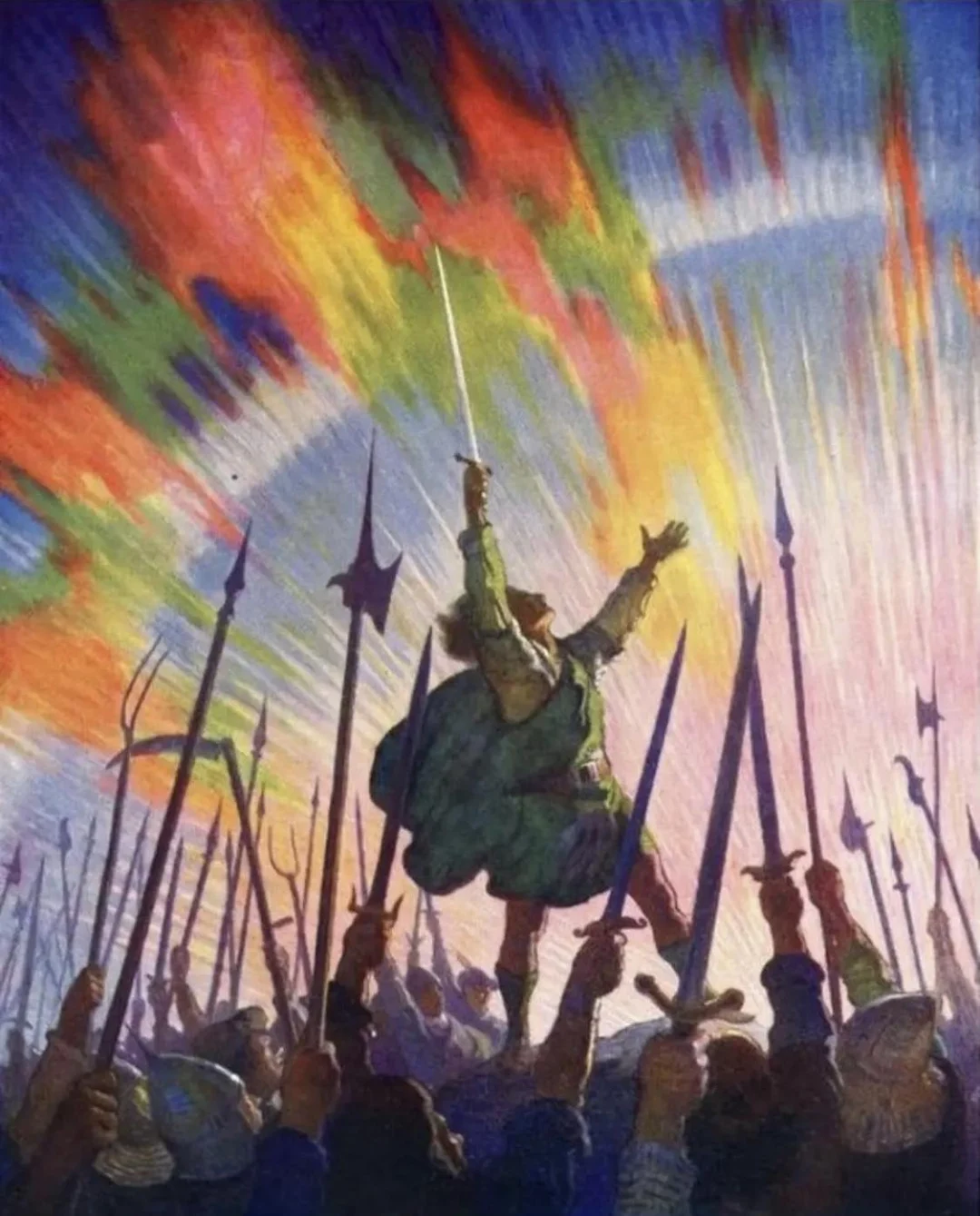 The Pledge, N.C. Wyeth, Oil on canvas, 1921 | Scrolller